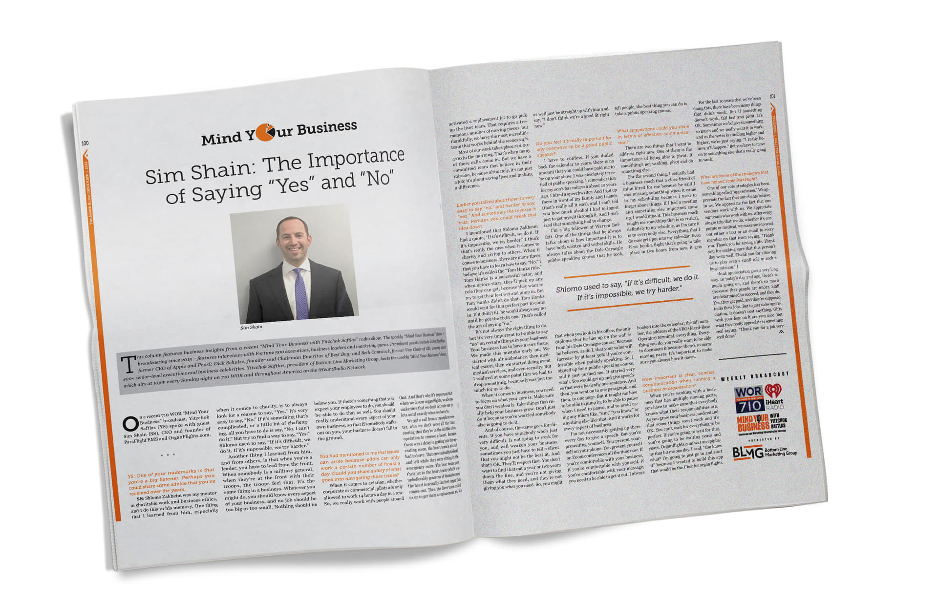 An Interview with: Sim Shain: The Importance of Saying "Yes" and "No ...