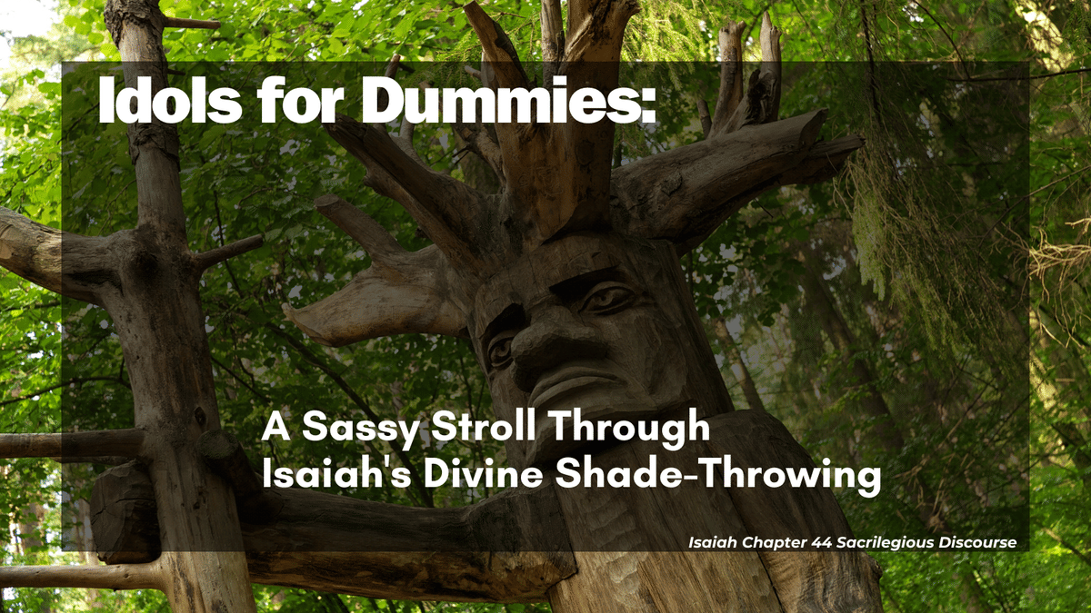 Idols for Dummies: A Sassy Stroll Through Isaiah's Divine Shade ...